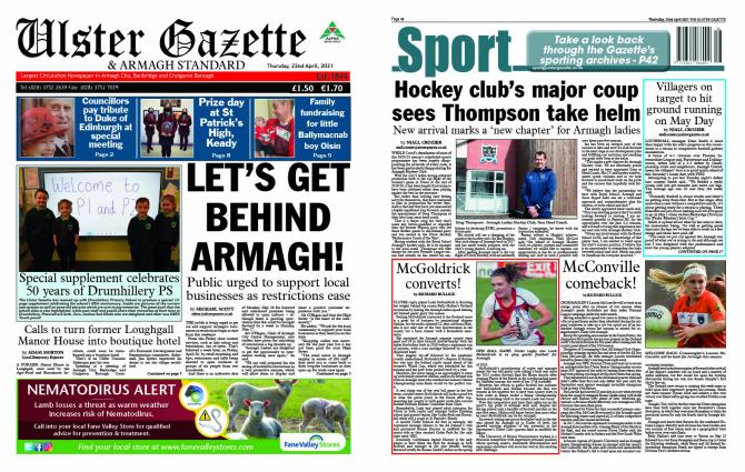 This week's front & back pages - Alpha Newspaper Group