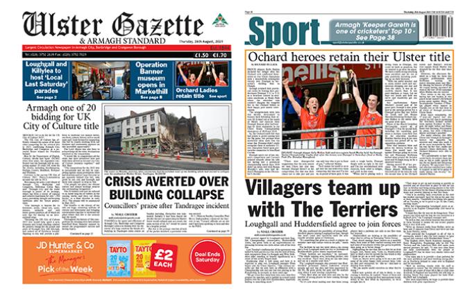 This week's front & back pages - Alpha Newspaper Group